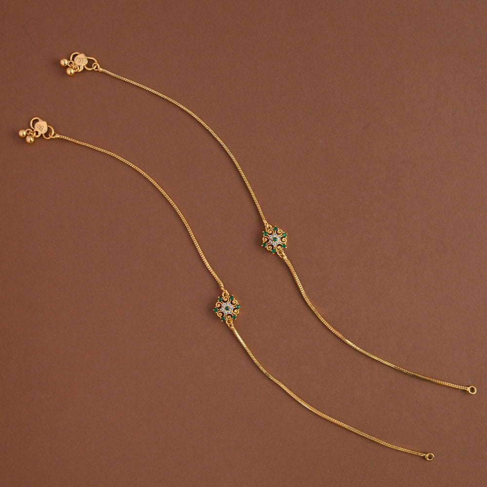 Anklet - green – Made For Hers