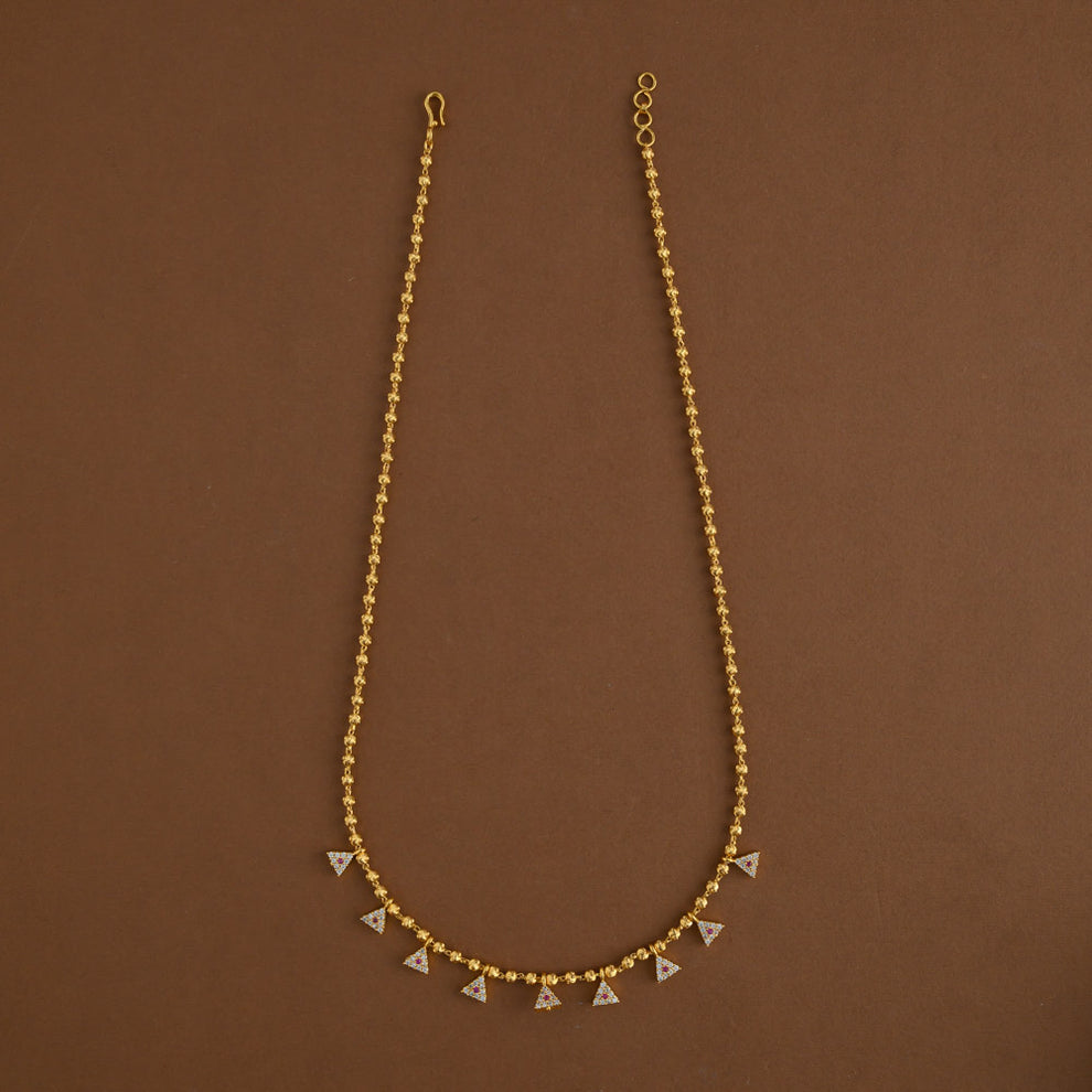 Triangle ball chain – Made For Hers